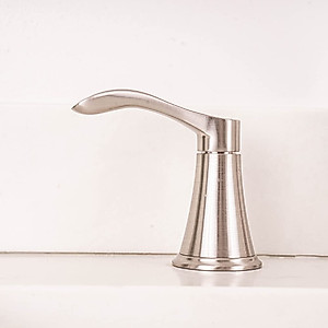 EZ-FLO Bathroom Faucet, Widespread Lavatory Sink Faucet with 2 Handles, Brushed Nickel, 10715