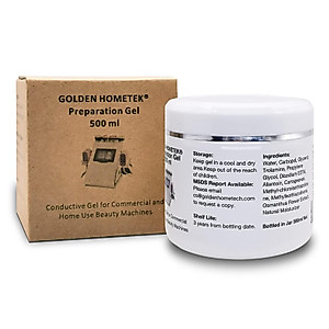 Golden Hometek Preparation Gel - Conductive Gel for use with RF Facial Firming and Body Slimming Machines