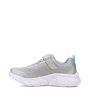Skechers Kids Girls 302480L Sneaker, Light Grey, 13 Little Kid