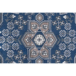 Universal Rugs Logan Area Rug 5' x 7' Navy