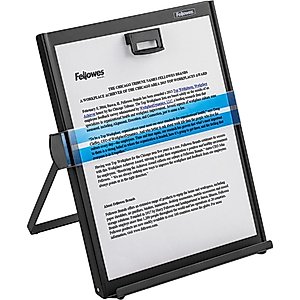 Fellowes Kopy-Aid Black Letter Copyholder (11053), 11.4" x 10.6" x 8.4"