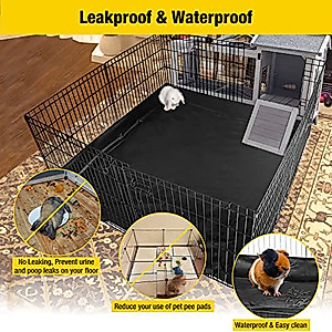 Aivituvin Pet Playpen Small Animal Cage Rabbit Pen Bunny Guinea Pig Playpen with Waterproof Floor Liner - Extension Playpen ONLY