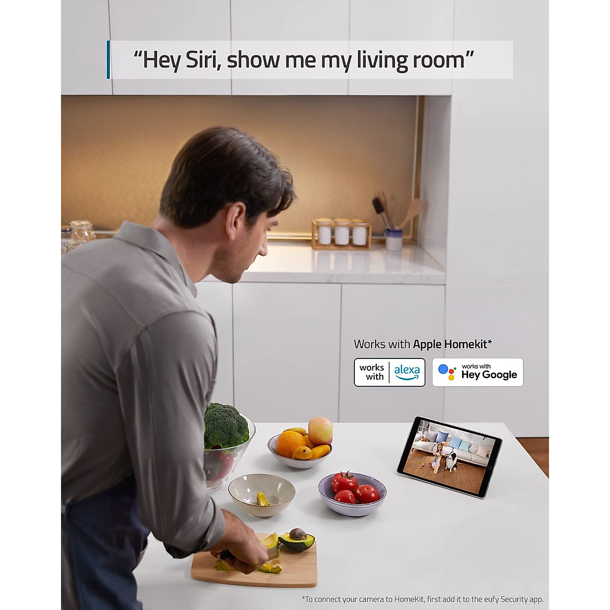 eufy security E210 Indoor Cam, 2K, Pan & Tilt, Indoor Security Camera, Wi-Fi Plug-in Camera, Human & Pet AI, Voice Assistant Compatibility, Night Vision, Motion Tracking, HomeBase not Compatible