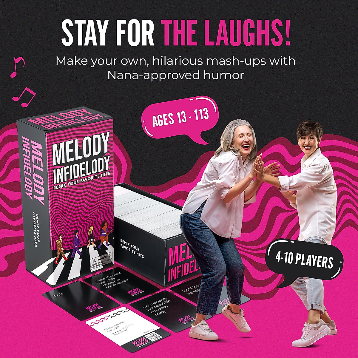 Melody Infidelody - Fun Music Games for Game Night, Music Gifts for Teens, White Elephant, and People Who Love Singing Gifts - Makes an Awesome Gift for Music Lovers