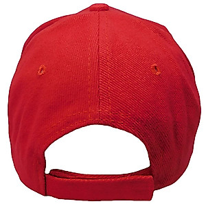 Trade Winds Fire Department Dept First in Last Out Red with Red Shadow Cotton Adjustable Embroidered Baseball Hat Cap, Black, 7 3/4