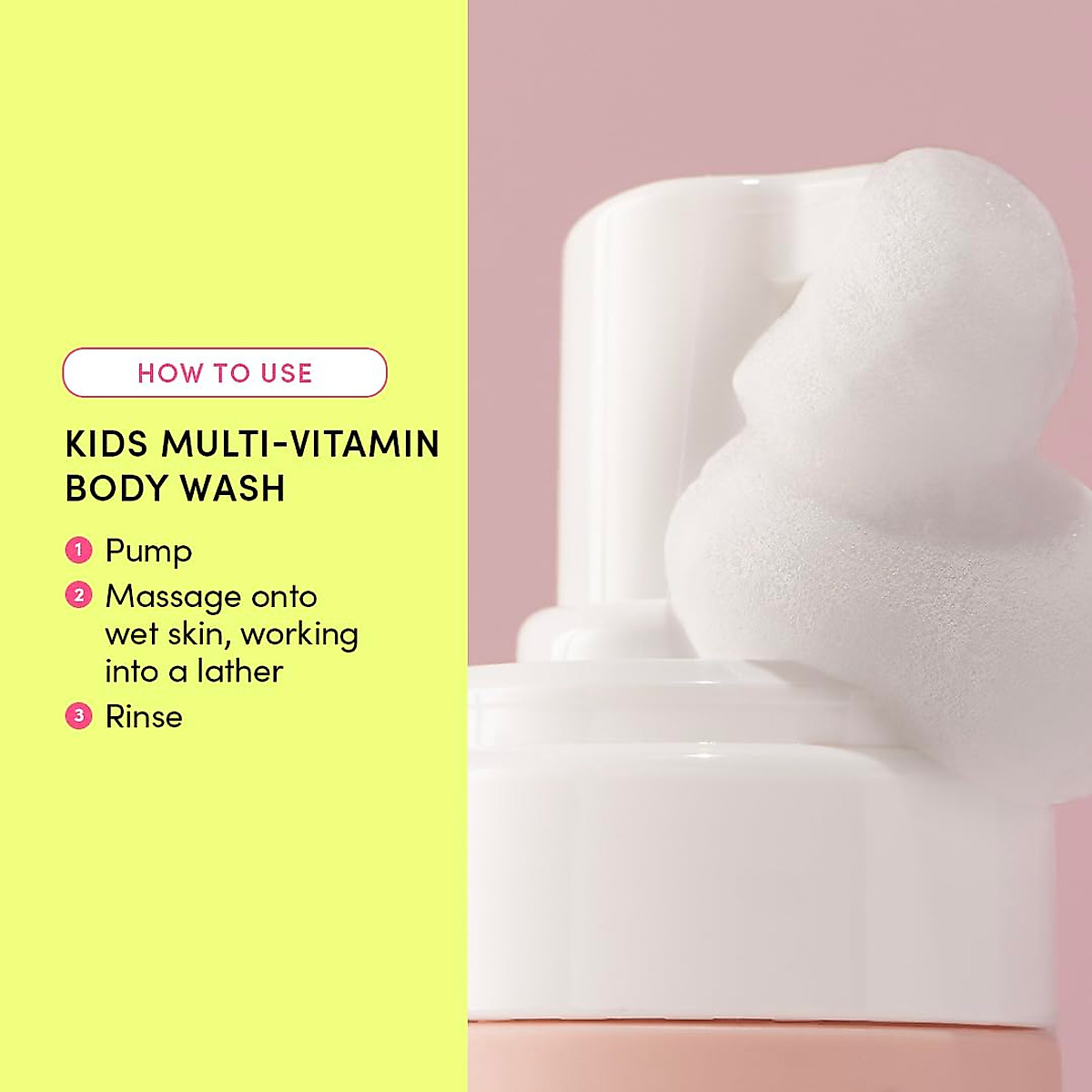 Evereden Multi-Vitamin Kids Body Wash (8.5 fl oz., Cool Peach): Gentle Kids Body Wash Sensitive Skin Nourishment & Hydration Formula | Clean Non-Toxic Body Wash for Kids |