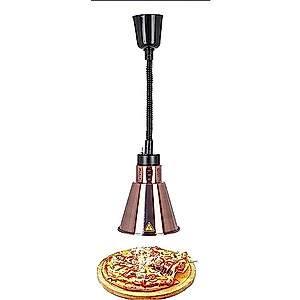LINKANRUO Adjustable Heat Lamp for Parties Buffets, Food Heat Lamp Kitchen Lights Buffet Server Food Warmer Metal Chandelier, for Parties Buffet Restaurant, Keep Food and Dishes Warmer Lamps