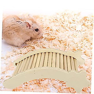 Mipcase 3pcs Hamster Climbing Ladder Rat Biting Toy Hamster Toys Chinchilla Climbing Toy Hamster Ladder Chinchilla Ladder for Cage Decor Chinchilla Training Ladder Rat Ladder Toys