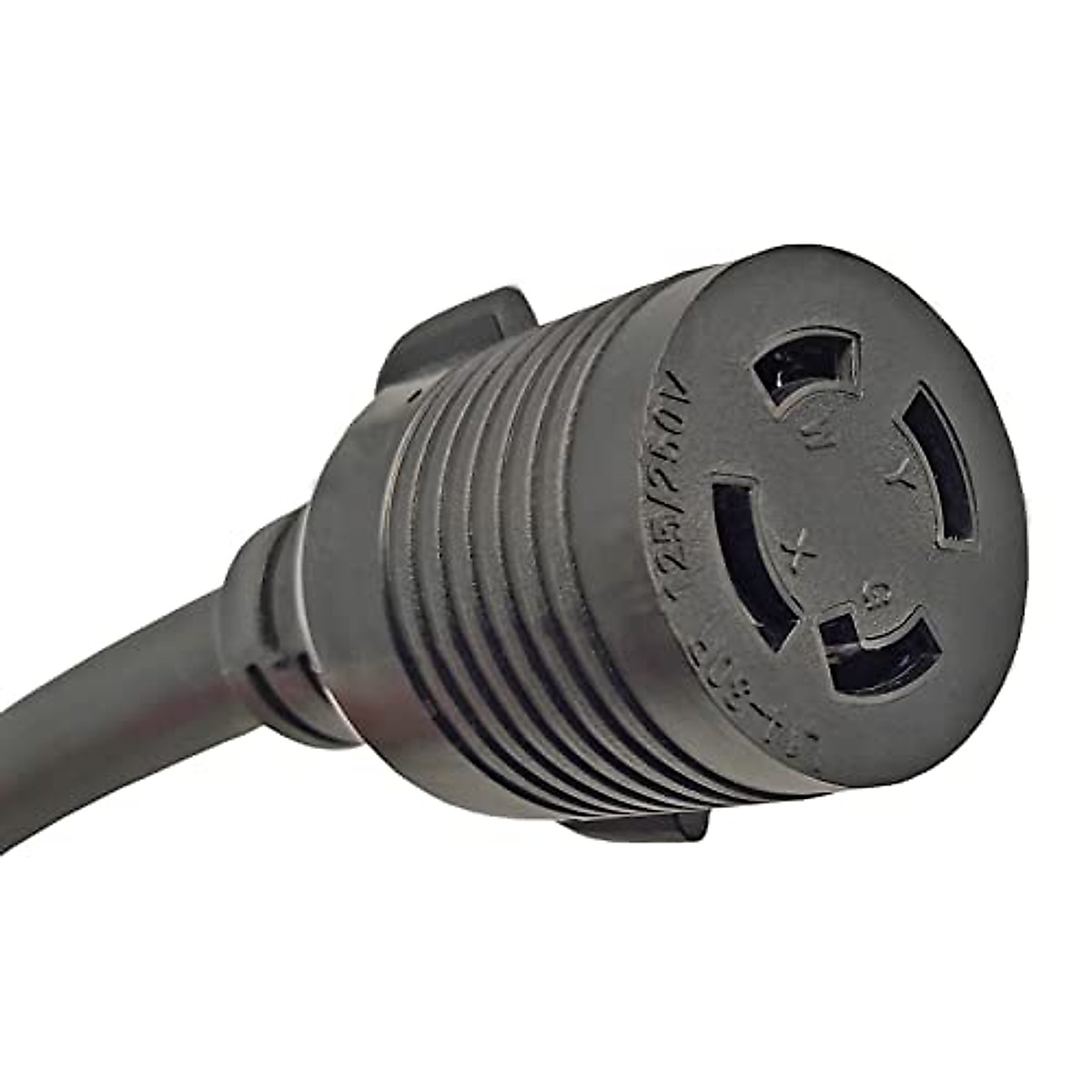Fullsky FC-L53L43 NEMA L5-30P to L14-30R 3 Prong to 4 Prong generator adapter cord, Male L5-30P to Female L14-30 Receptacle 30A 125V