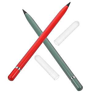 Ciieeo 4 Pcs Pencil Forever Pen Erasable Signing Pen Paint Black Ink Stylus Funny Pens Black Office Supplies Inkless Pen Drafting Supplies With Eraser Drawing Pen Metal Child