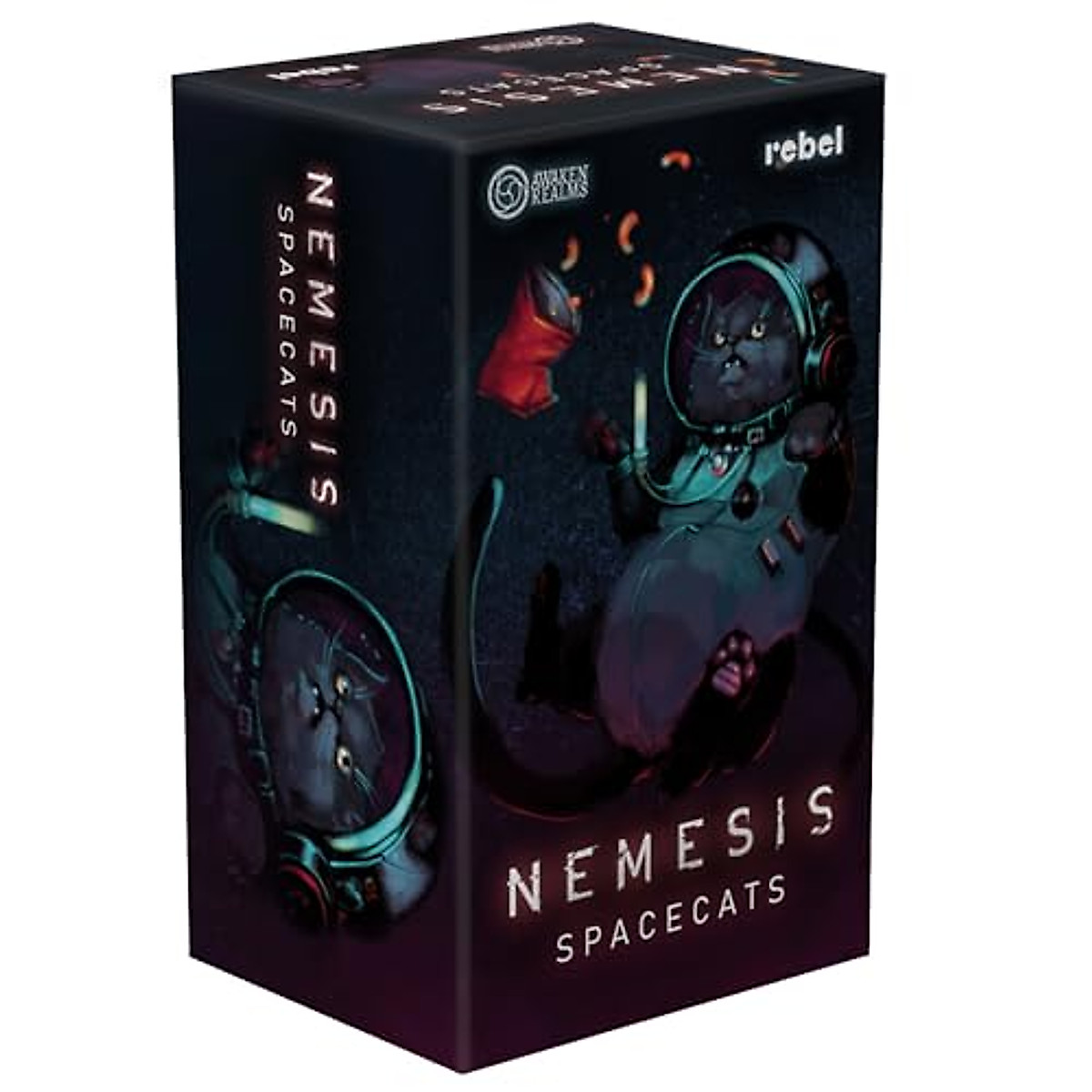 Rebel Studio Nemesis Space Cats Collectible Miniatures - Enhance Your Gameplay with 4 Plastic Cat Miniatures! Ideal for Collectors, Ages 14+, 1-5 Players, 1-2 Hour Playtime, Made