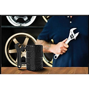 MISHOWNET Tire Coffee Tea Mug Gift for Car Lovers Mechanics Car Enthusiasts Christmas Gifts for Man Birthday Gift