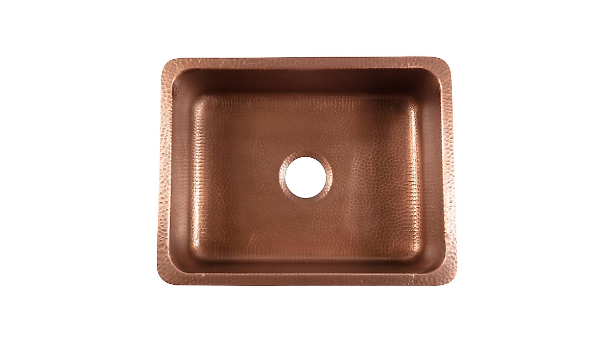 Sinkology Copper 23" Single Bowl Undermount Kitchen Sink Kit