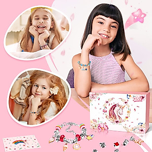 Bracelet Making Kit for Girls, Arts and Crafts for Kids Girls Ages 8-12, Girls Toys Age 6-8, Jewelry Making Kit, Gifts for 10 Year Old Girl