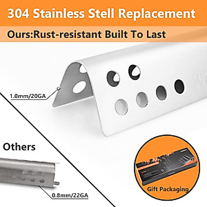 Hisencn Grill Replacement Parts for Charbroil Performance 475 4 Burner 463347017 463377319 463376017 463335517 463342119 463347418 G470-5200-W1 Burner G470-0004-W1A Heat Plates and Cooking Grates