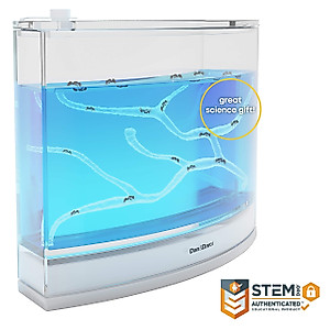 Light-up Ant Farm Terrarium Kit for Kids – LED Habitat for Live Ants with Nutrient Rich Gel - Watch Ants Dig Their Own Tunnels - Nature Learning, Science Toys, Experiment Gift for Boys & Girls