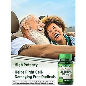 Nature's Truth Selenium 200 mcg Supplements, 100 Count