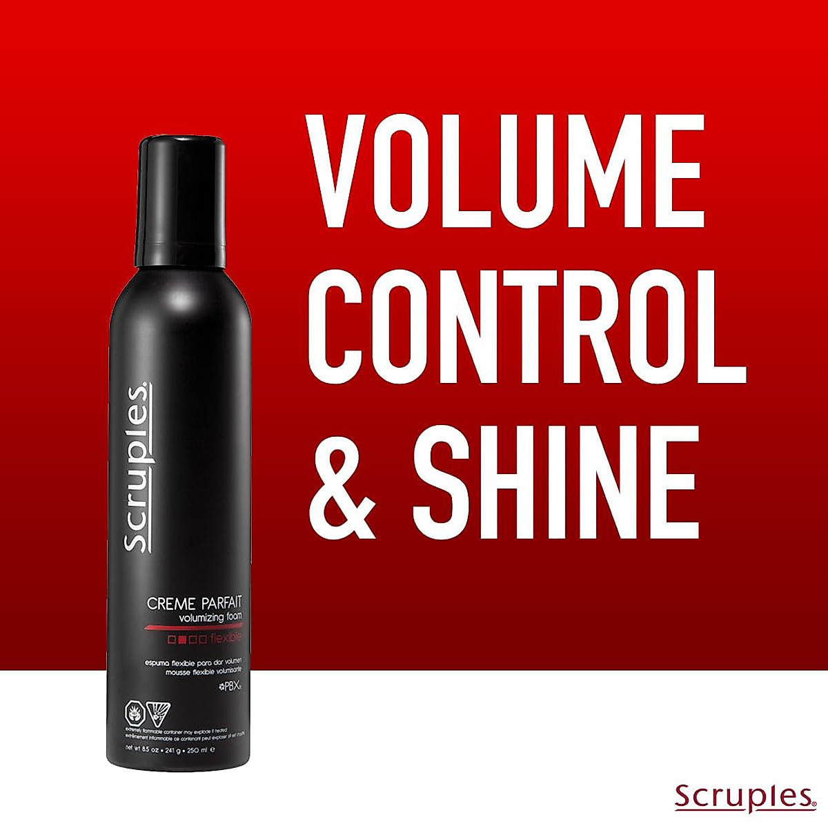 Scruples Creme Parfait Volumizing Foam - Rich & Weightless Styling Foam for Ultimate Smoothing Control, Hydration and Frizz-Free Hold - Alcohol-Free Volume Hair Mousse for Fine to Thick Hair (8.5 oz)