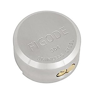 FIGODE® Stainless Steel Puck Lock, Heavy Duty & High Security Padlock, Military-Grade, Hidden Shackle Lock, 2-7/8 in. Wide, Trailer Door Lock Weatherproof, 1 Pack