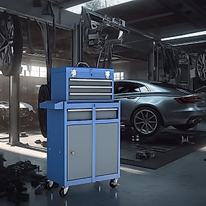 AIRAJ Tool Chest,Detachable Tool Chest with Wheels,Rolling Tool Chest for Workshops and Homes,High Capacity Tool Cabinet with Drawers,Professional Tool Box Organizer