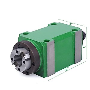 Universal Power Milling Head 1.5KW 2HP 8000RPM High Speed BT30 CNC Mechanical Spindle Unit Taper for CNC Machinery Engraving Cutting Milling Drilling Boring Machine Lathe Tool (1.5KW 2HP 8000RPM)