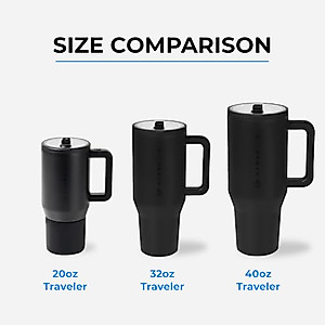 Glacier 20oz Traveler + Replacement Straws