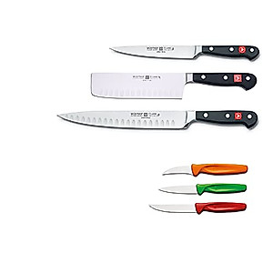 Wüsthof Classic 3-Piece Chef's Knife Set with Paring Knives