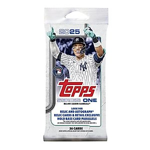 2025 Topps Series 1 Baseball Trading Card MLB Jumbo Fat Pack
