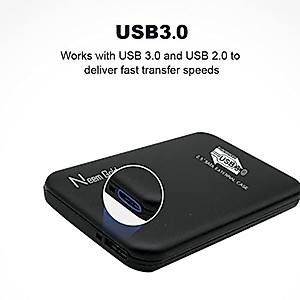 SOLUSTRE 2pcs Portable External Hard Mobile Hard Drive External Hard Drive usb3. 0 Hard Disk Drive USB 3.