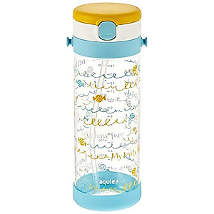 Richell Aqulea Outing Straw Mug 450ml Yellow