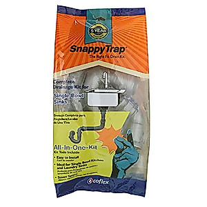 Snappy Trap 1 1/2" Drain Kit for Single Kitchen Sinks, Bar Sinks and Laundry Sinks