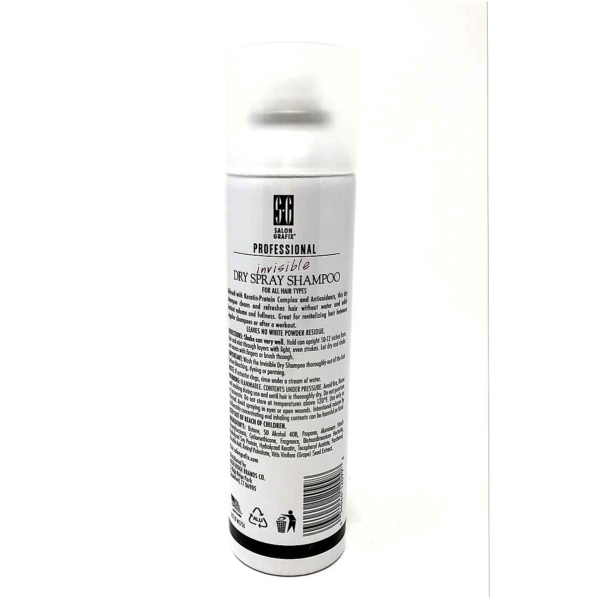 Set of 2 Salon Grafix Invisible Dry Spray Shampoo - 5.6 oz can 034044120998