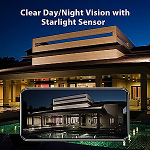 winees 4MP Security Camera Outdoor, 2K WiFi Surveillance Camera, Video Home Camera, 2-Way Talk, Night Vision, Siren Alarm, Human/Pet/Sound Detection, 7/24 SD&Cloud Storage, Compatible with Alexa, M3