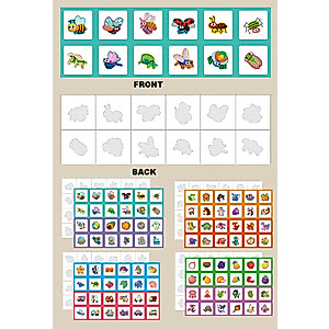 JAQI Montessori Educational Wooden Threading Stringing Toys Dinosaurs Traffic Space Insects Animals Fruits Lacing Beads Preschool Learning Toys for Toddler for Boys Girls (Fruits)