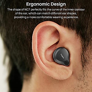 TOZO NC7 All-Function Hybrid Active Noise Cancelling Wireless Earbuds, Bluetooth 5.3 Headphones with Ultra Long 72H Playtime, in-Ear Detection, App Customization, Immersive Sound Deep Bass Headset