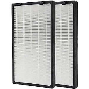 Colzer KJ800 Genuine Replacement Filter, 2 in 1 True H13 HEPA, and Activated Carbon for 99.9% Removal, for Smoke, Dust, Odors, Pollen, Pet (2-Packs)