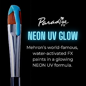Mehron Makeup Paradise Makeup AQ Face & Body Paint (1.4 oz) (Celestial – Neon Blue/Light Blue)