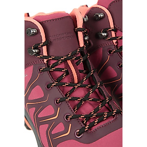 Mountain Warehouse Shadow Waterproof Womens Softshell Boots Berry Womens Shoe Size 7 US