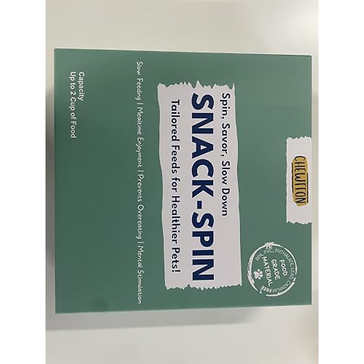 CHEWFFON Interactive Spinning Dog Puzzle Toy and Slow Feeder, Dog Enrichment Toys, Dog Game for IQ Training and Mental, Food Bowls for Small,Medium and Large Dogs