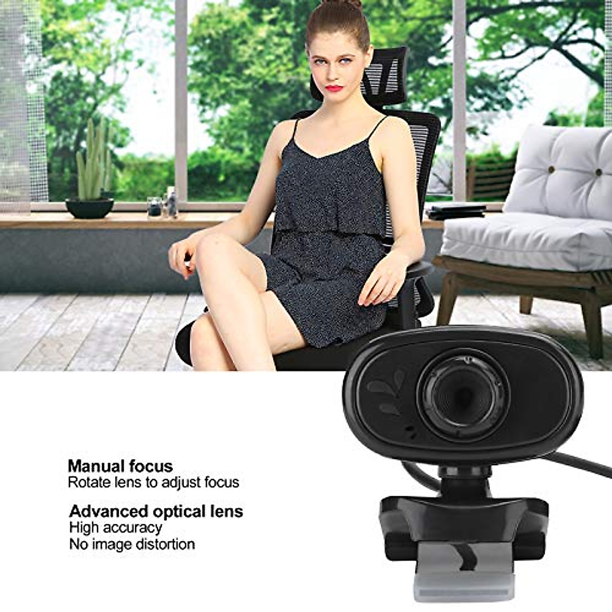 GOWENIC Archuu Manual Focusing USB Web Camera,PC HD Desktop DriveFree Video Conference Webcam ...