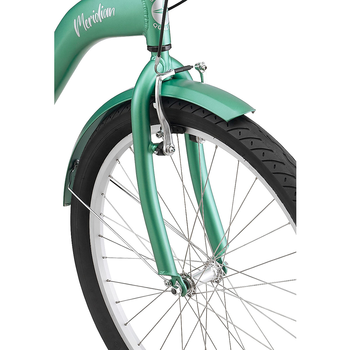 Schwinn Meridian Adult Tricycle Bike, Mens and Womens Three Wheel Beach Cruiser, 26-Inch Wheels, Low Step-Through Frame, Wide Seat, Rear Folding Basket, Single-Speed, Green