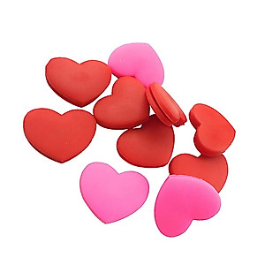 6 Pcs Tennis Vibration Dampeners Heart Shape Silicone Tennis Racquet Shock Absorbers Tennis Racket Vibration Tennis