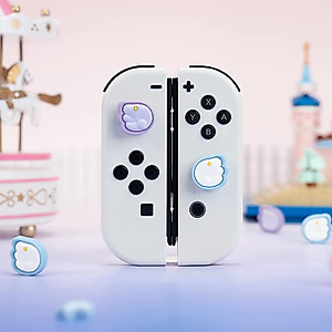 GeekShare Cute Silicone Joycon Thumb Grip Caps, Joystick Cover Compatible with Nintendo Switch/OLED/Switch Lite,4PCS - Little Wings