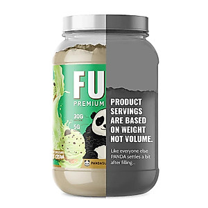 Underground Bio Labs Panda Fuel Premium Protein Non-GMO Whey,Hydrolyzed Collagen,Casein,Probiotics,Enzymes, Keto Friendly,Time Release, 25 Servings (Mint Chocolate Ice Cream)