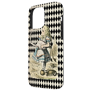 iPhone 15 Pro Max Vintage Alice in Wonderland Flamingo Case