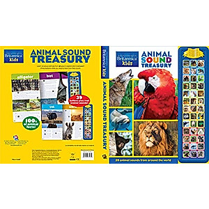 Encyclopaedia Britannica Kids - Animal Sound Storybook Treasury 39-Button Sound Book - PI Kids
