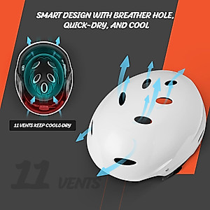 Vihir Adult Water Sports Helmet with Ears - Adjustable Helmet,Perfect for Kayaking, Boating,Surfing