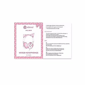 iClever Kids Headphones Cat Ear, LED Light Up, 85dBA Safe Volume, Stereo Sound Toddler Headphones for Travel School, Foldable 3.5mm Wired Kids Headphones for iPad Tablets, Meow Lollipop-Hot Pink