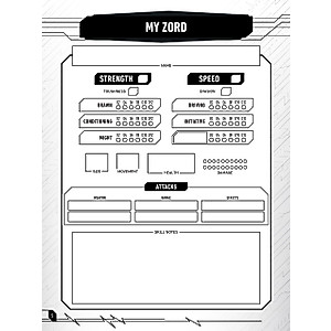 Renegade Game Studios Power Rangers Roleplaying Game Expanded Character Sheet Journal, Customize and Develop Characters