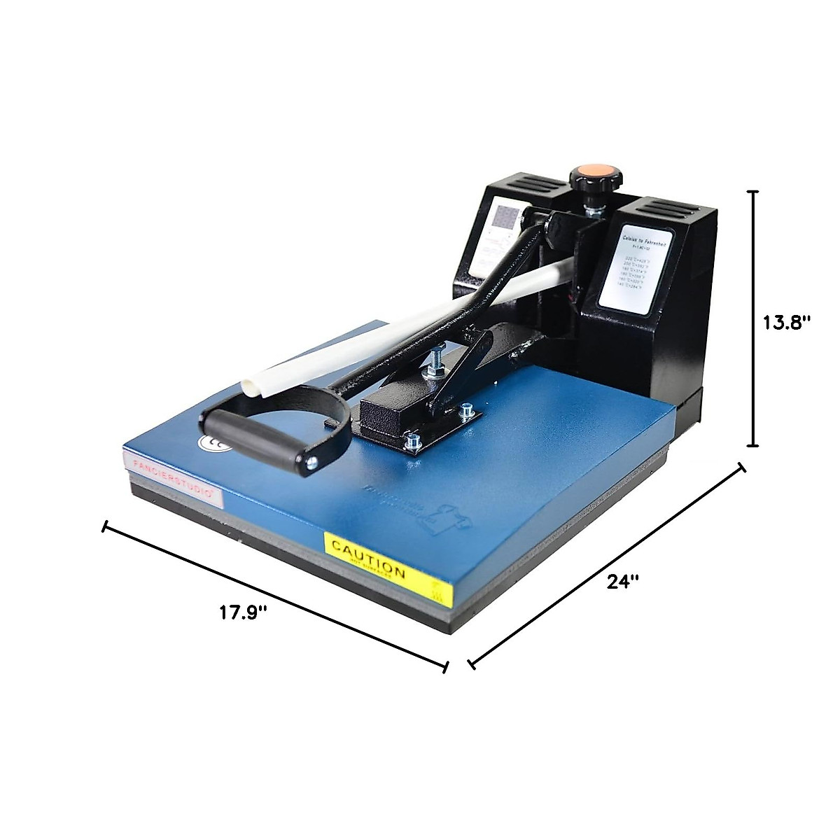 Fancierstudio Heat press Digital Heat Press 15 x 15 Sublimation Heat Press Rhinestone Heat Press T-Shirt Heat Press 15x15 B/BLK